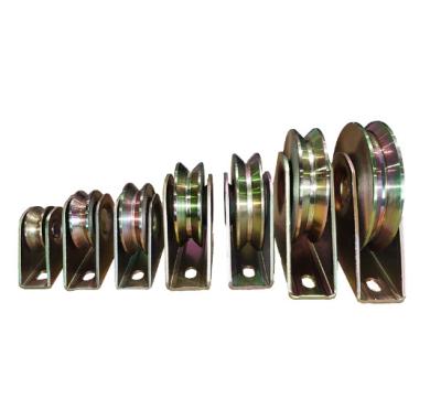 China Sliding Guide Roller Gate Wheel 50mm 60mm 70mm 80mm 90mm 100mm U V Y Type Groove Sliding Door Pulley for sale