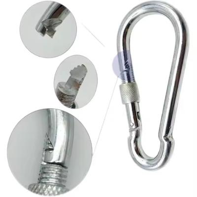 China Heavy-Duty Metal Swivel Keychain Carabiner Ceiling Fan Wall Mount Swing Hammock Snap Hanging Anchor Bracket Hook Heavy Industry for sale