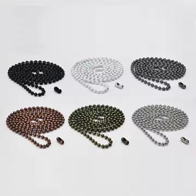 China Wholesale Roller Shade Components 4.5*6mm Roller Blind Ball Chain Metal Bead Chain for Blinds for sale