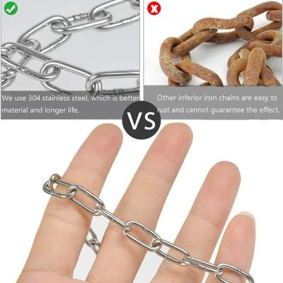 China 304 Stainless Steel Chain Metal Chain Link Chain Small Light Duty Chain Utility Chain for sale