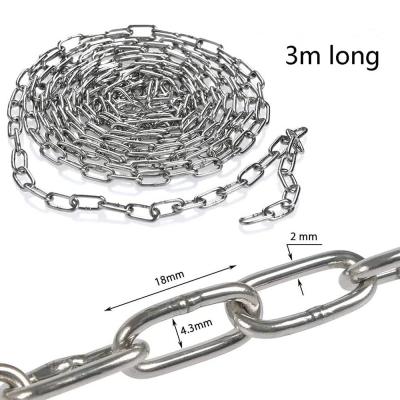 China 304 Stainless Steel Chain Metal Chain Link Chain Small Light Duty Chain Utility Chain for sale