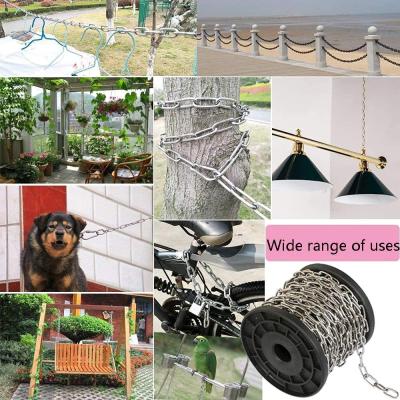 China 304 Stainless Steel Chain Metal Chain Link Chain Small Light Duty Chain Utility Chain for sale