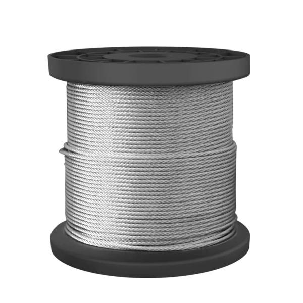 Quality 7X7 1/8'' 304 Stainless Steel Wire Rope for Traction for sale