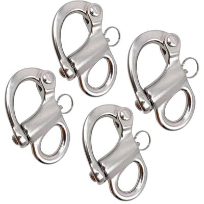 China 316 Stainless Steel Snap Hook 35mm for Hoisting Rope Suspension for sale