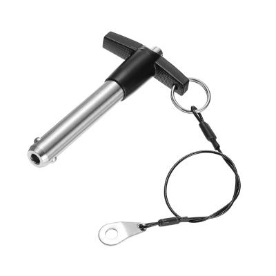 China Stainless Steel Quick Release Pin with T Handle and Lanyard for sale