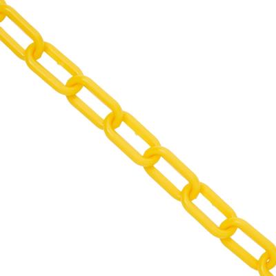 China Yellow Weatherproof High Visibility Plastic Safety Chain for Roadway Barrier for sale