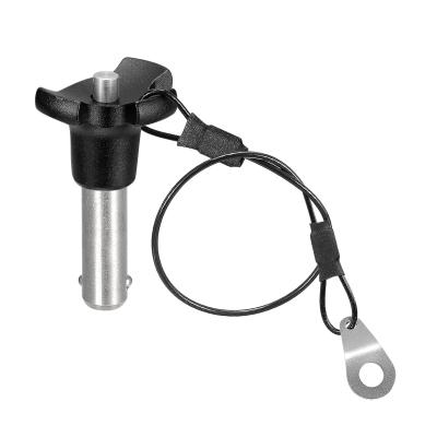 China 304 Stainless Steel Ball Lock Pin with Triangular Button Handle for High Precision Quick Release and Corrosion Resistance for sale