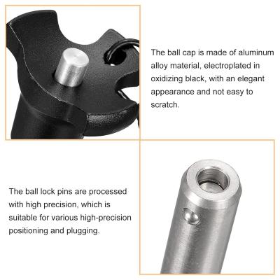China 304 Stainless Steel Ball Lock Pin with Triangular Button Handle for High Precision Quick Release and Corrosion Resistance for sale