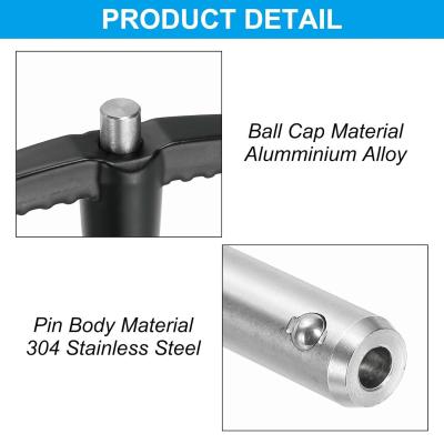 China 5/8 Inch T Handle Quick Release Pin with Push Button for Easy Ball Locking for sale