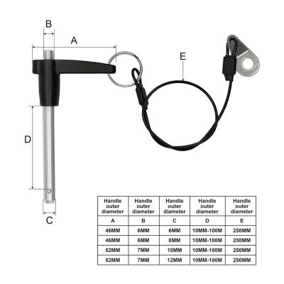 Κίνα Ανθεκτική και εύκολη στη χρήση καρφίτσα γρήγορης απελευθέρωσης με αποτροπή απώλειας για ασφαλή στερέωση προς πώληση