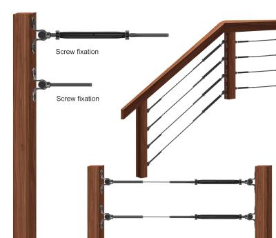 China Premium Adjustable Wire Rope Swage Toggle with 0-180 Degrees Adjustable Angle for Cable Railing Hardware for sale