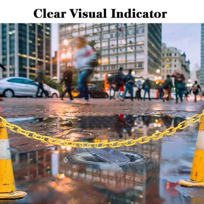 Cina Catena di plastica in materiale PE da 200 piedi con dimensioni personalizzabili per barriere di sicurezza stradale in vendita