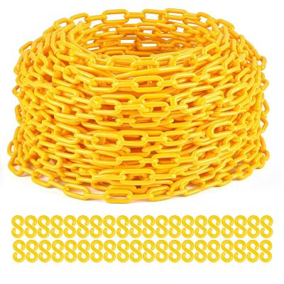 Cina Catena di plastica in materiale PE da 200 piedi con dimensioni personalizzabili per barriere di sicurezza stradale in vendita