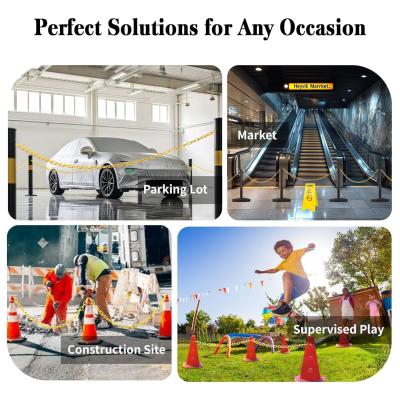 Cina Catena di plastica in materiale PE da 200 piedi con dimensioni personalizzabili per barriere di sicurezza stradale in vendita