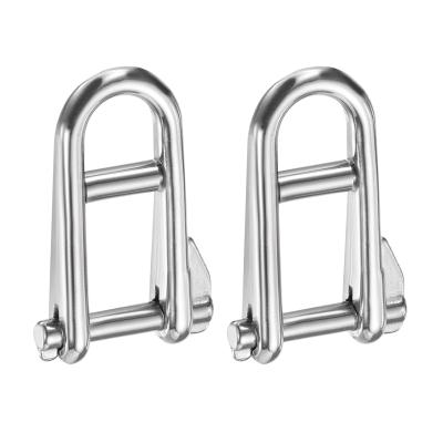 China 304/316 Stainless Steel Dee Shackle with Key Pin for sale