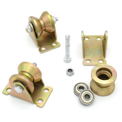 China Great Quality High V-Groove Sliding Gate Roller Garage Door Nylon Rollers Wheel for sale