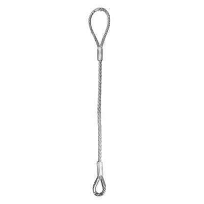 China Fixed Safety Rope Rigging Lifting Sling Stainless Steel Wire Rope Sling for sale