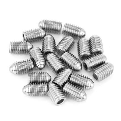 China 304 Stainless Steel Hex Socket Spring Ball Point Grub Screws for Industrial Machine for sale