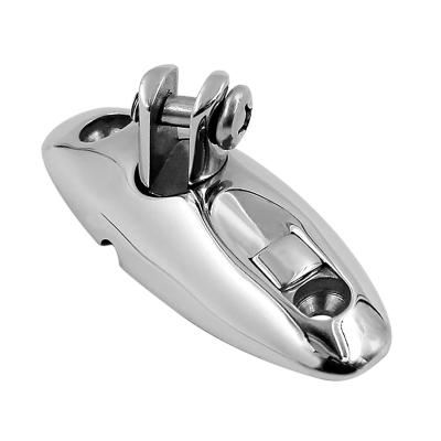 China New Quick Release Bimini Top Swivel Hinge 316 Stainless Steel Deck Side Mount Marine Hardware with Screws Honghao for sale