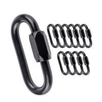 China Black Chain Connector Rigging Hardware Carabiner Quick Link for sale