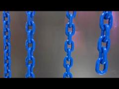 Crowd Control Barrier Steel Link Chain Fence Black Plastic Chain Injection Structure