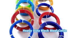 Heavy Duty Black Stainless Steel Cable 250ft Spool