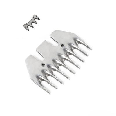 China Straight 9 Teeth Horse Clipper Blade Carbon Steel Dog Clipper Blades Customizable for sale