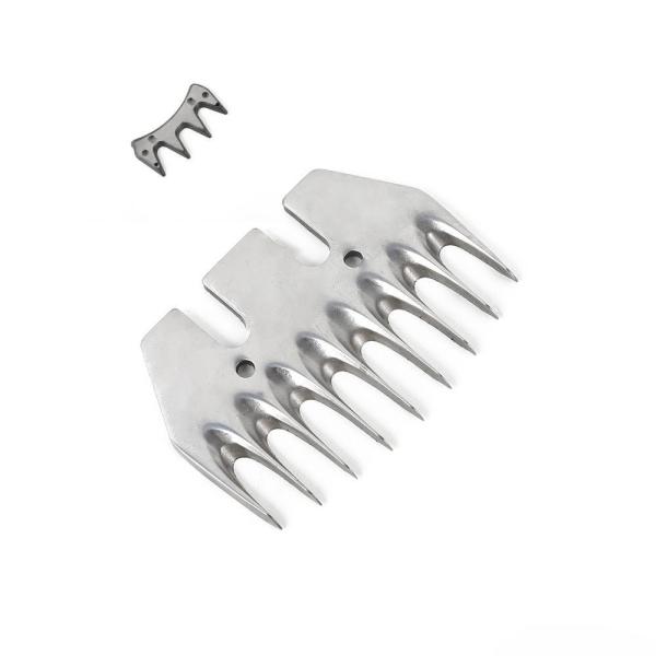 Quality Straight 9 Teeth Horse Clipper Blade Carbon Steel Dog Clipper Blades Customizable for sale