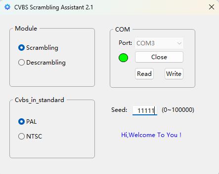 FPV Video Jammer configuration interface