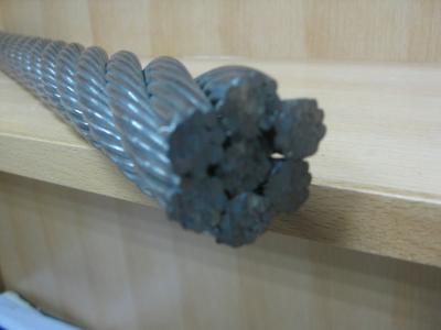 China ASTM 316 Nylon Coated Stainless Steel Wire Rope 1x37 and Diameter 25mm for sale