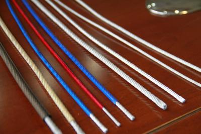 China Decorative 5mm 316 PVC Coated Stainless Steel Wire Rope With 6x19+IWRC , 1960MPA for sale