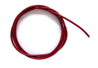 China DIN PVC Coated Steel Wire Rope 6x19 , Dia 6mm and Galvanized steel for sale