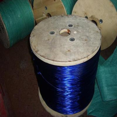 China Galvanized PVC Coated Steel Wire Rope , 1x7 and Dia 1.5mm for sale
