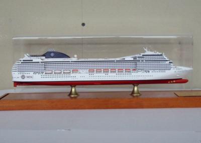 Cina Modelli di nave Mediterranei di crociere della nave da crociera del MSC Musica con il materiale dell'ancora fuso sotto pressione lega in vendita