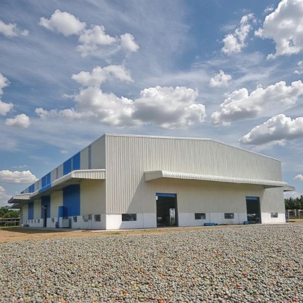 Quality Modular Design Steel Structure Prefab Warehouse With Rolling Door Aluminum for sale