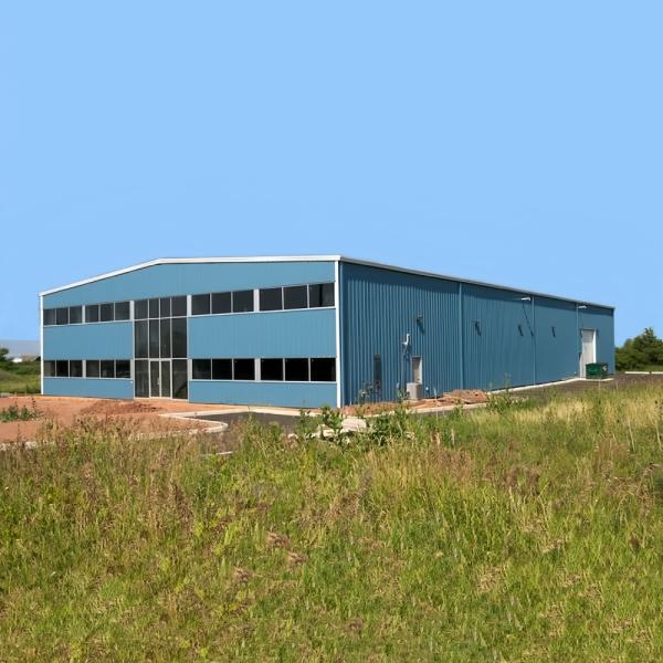 Quality Modular Design Steel Structure Prefab Warehouse With Rolling Door Aluminum for sale