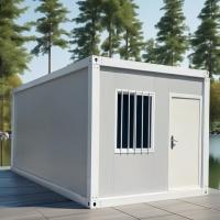 China Movable 20ft Flat Pack Foldable Container House Fast Assembly Wind Resistant for sale