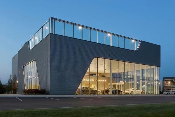 Quality Exhibition Hall Steel Structure Building 4s Car Showroom Metal Building Rapid Install for sale