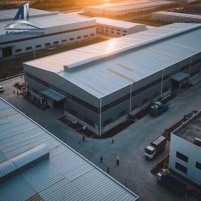 China Modern Construction Design Steel Structure Workshop Warehouse with Hot Dipped Galvanizing for Storage for sale
