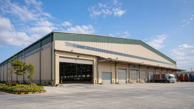 China Large-Span Warehouse Structure with Q235B/Q355B Steel for Up to 100m Span and Low Maintenance for sale