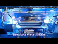 q235 q355 modern design steel space frame structure for petrol station canopy