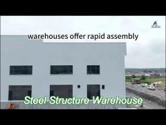 high strength metal structure warehouse prefab industrial steel building wind resistant