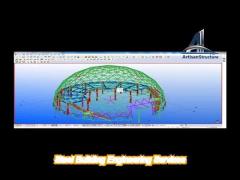 customized steel structure detailing services with tekla modeling and aisc/en/gb compliant design