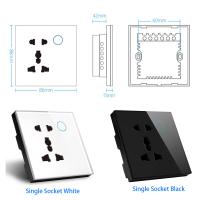 China EU Smart Plug Socket With Google Home Metering Overload Protection for sale