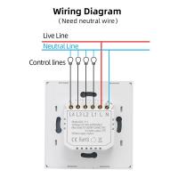 China 16A Max Tuya Zigbee Light Switch IEEE 802.11bgn Wifi Touch Light Switch for sale