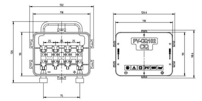Solar Junction Box PV Juction Box for Solar System (PV-CQ102)