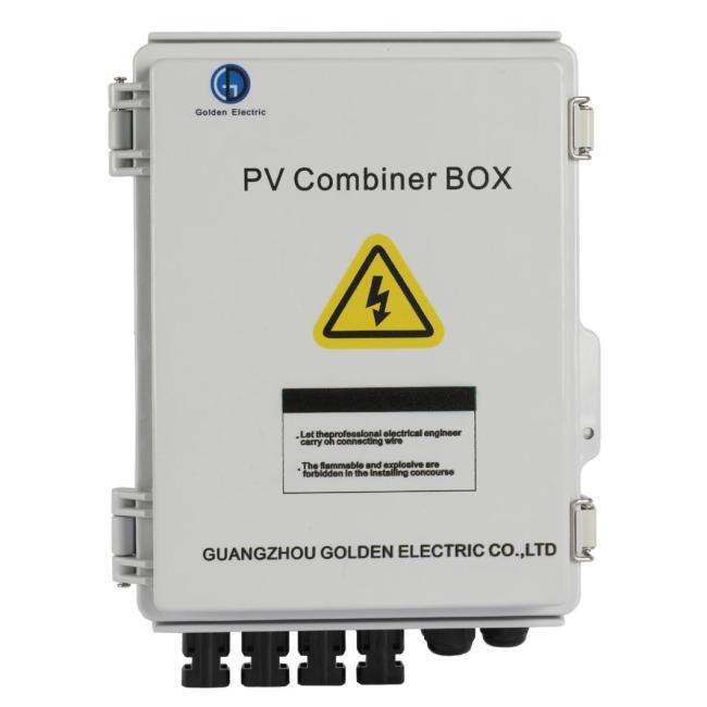 IP65 Waterproof Customized Wall Mounting Type 4 Ways 4 in 1 out 1000V DC PV Solar Combiner Box for Solar Energy System