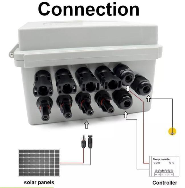 IP65 Waterproof Customized Wall Mounting Type 4 Ways 4 in 1 out 1000V DC PV Solar Combiner Box for Solar Energy System