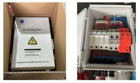 IP65 Waterproof Customized Wall Mounting Type 4 Ways 4 in 1 out 1000V DC PV Solar Combiner Box for Solar Energy System
