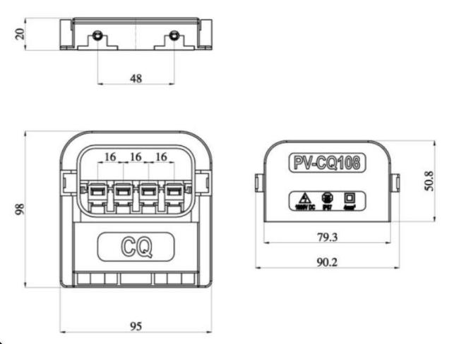 PV Junction Box with Cables Mc4 Solar Panel Box Waterproof Solar Junction Box